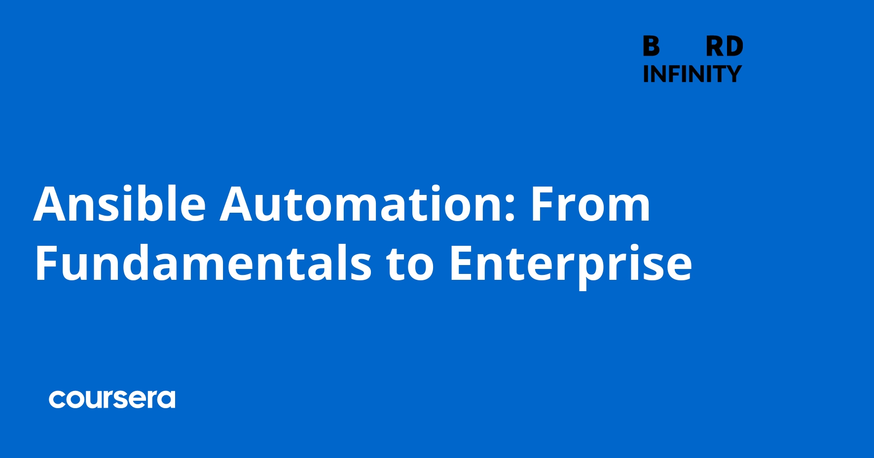 Ansible Automation: From Fundamentals to Enterprise | Coursera