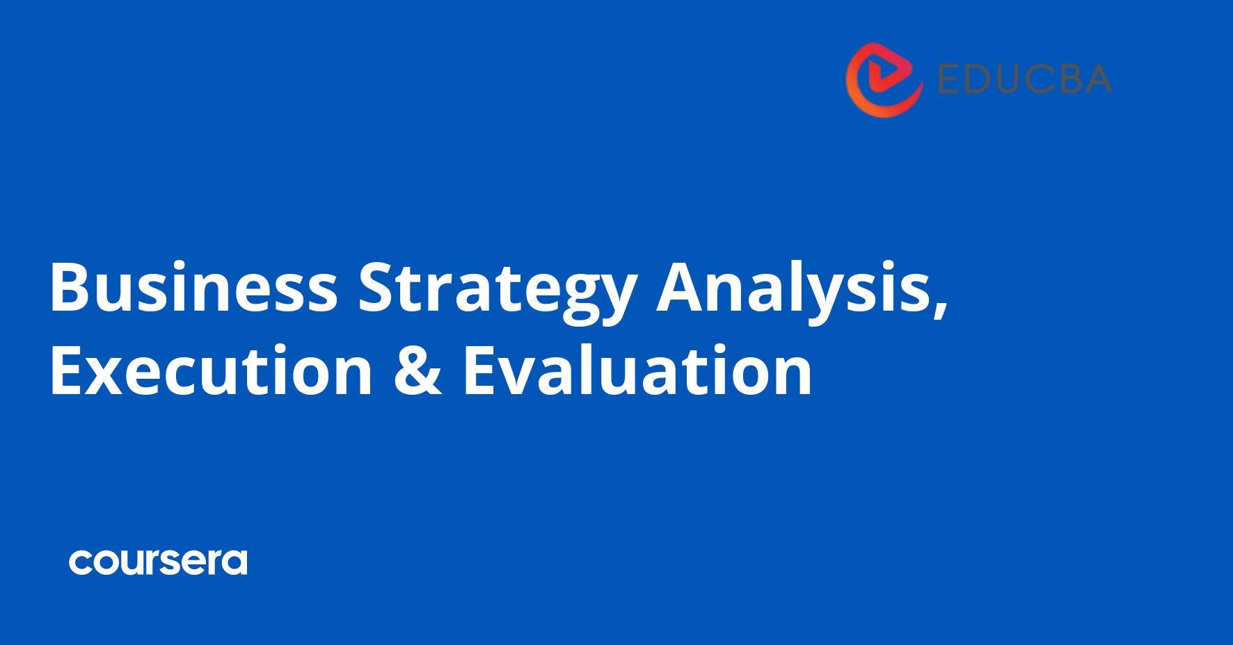 Business Strategy Analysis, Execution & Evaluation | Coursera