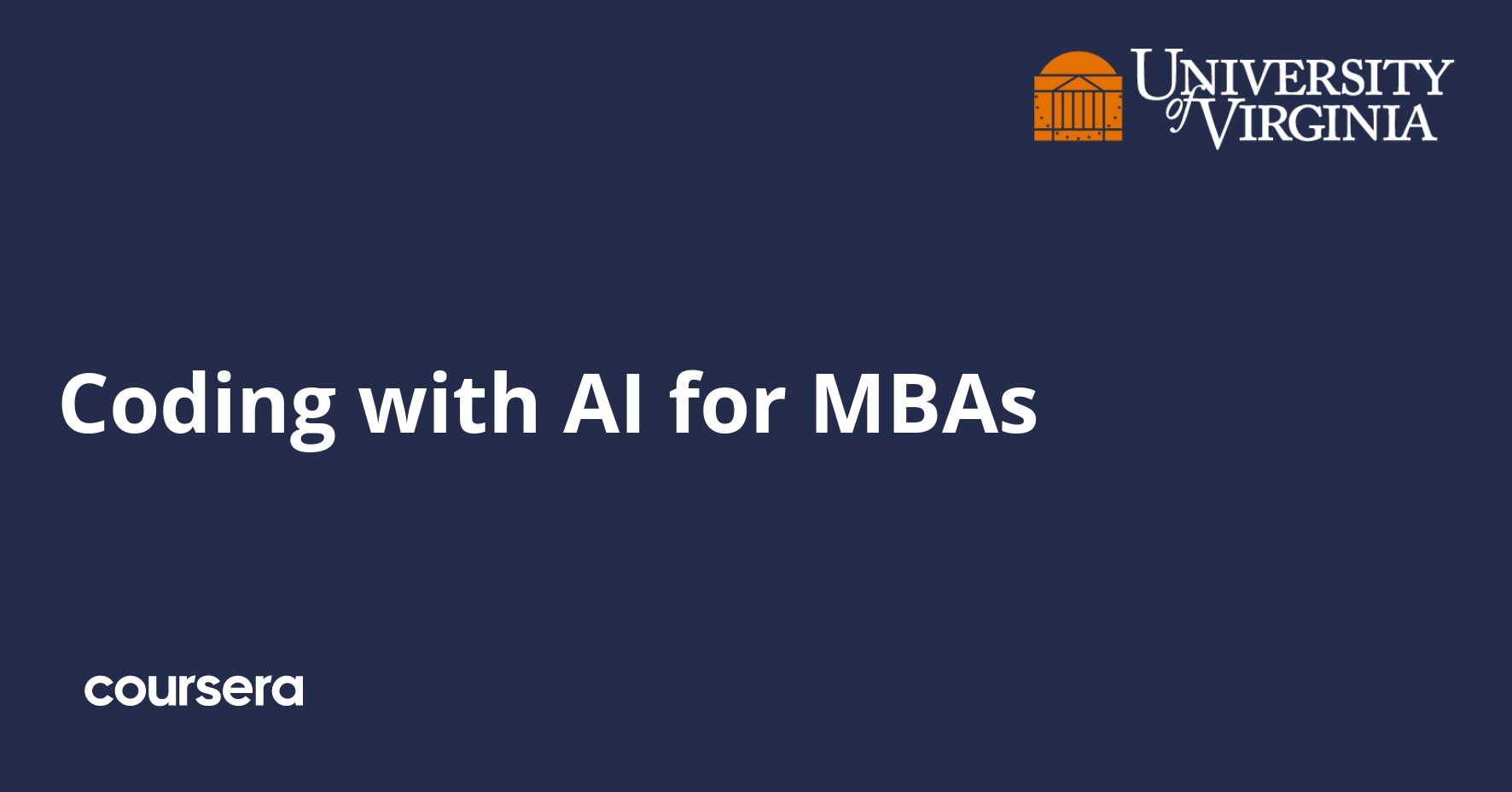 Coding with AI for MBAs | Coursera