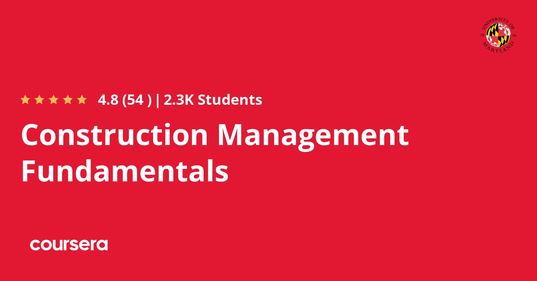 Construction Management Fundamentals | Coursera