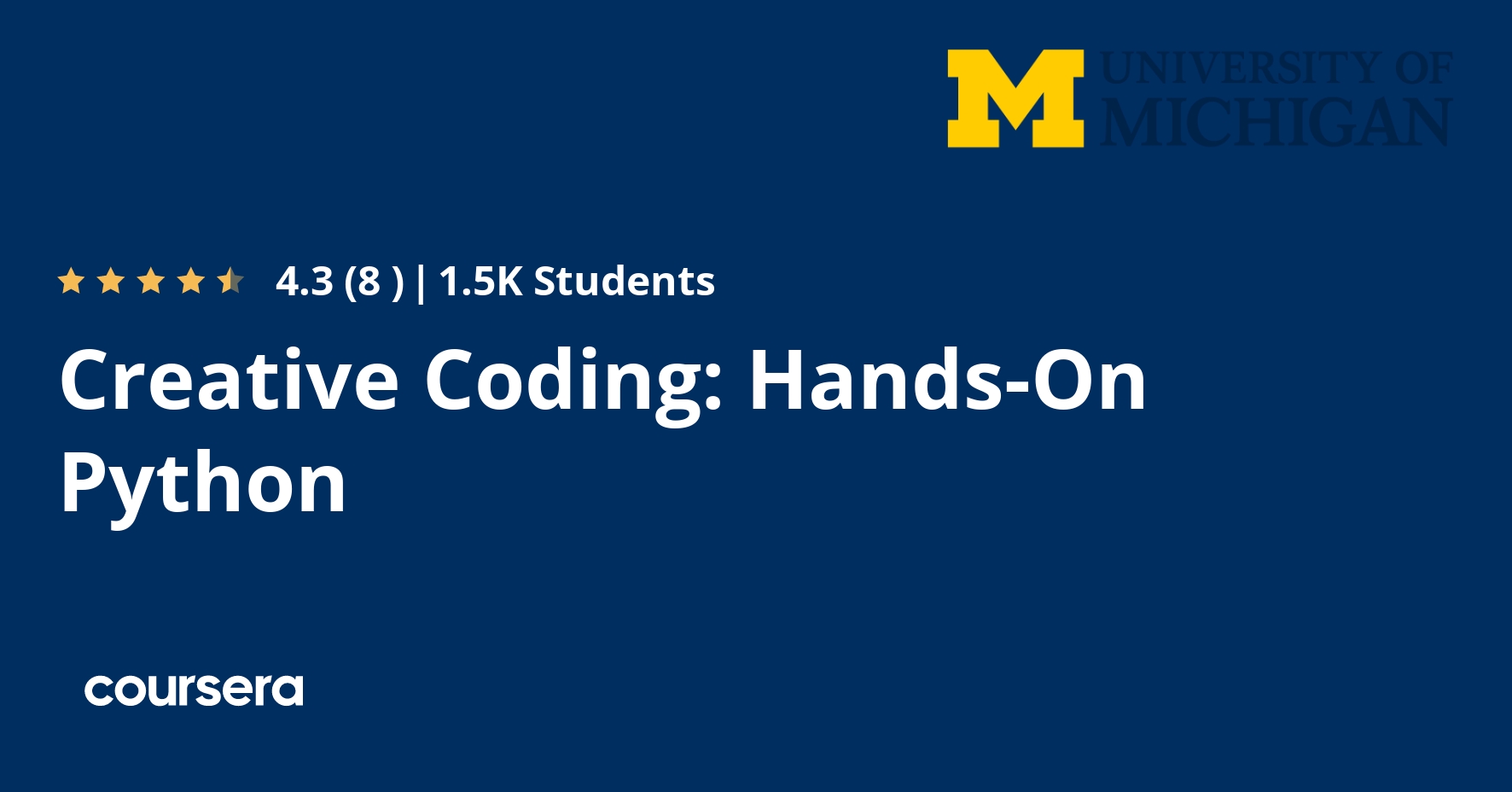 Creative Coding Hands On Python Coursera