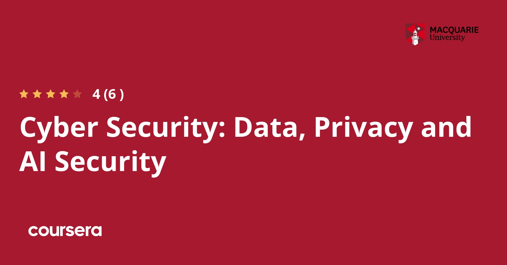 Cyber Security: Data, Privacy and AI Security | Coursera