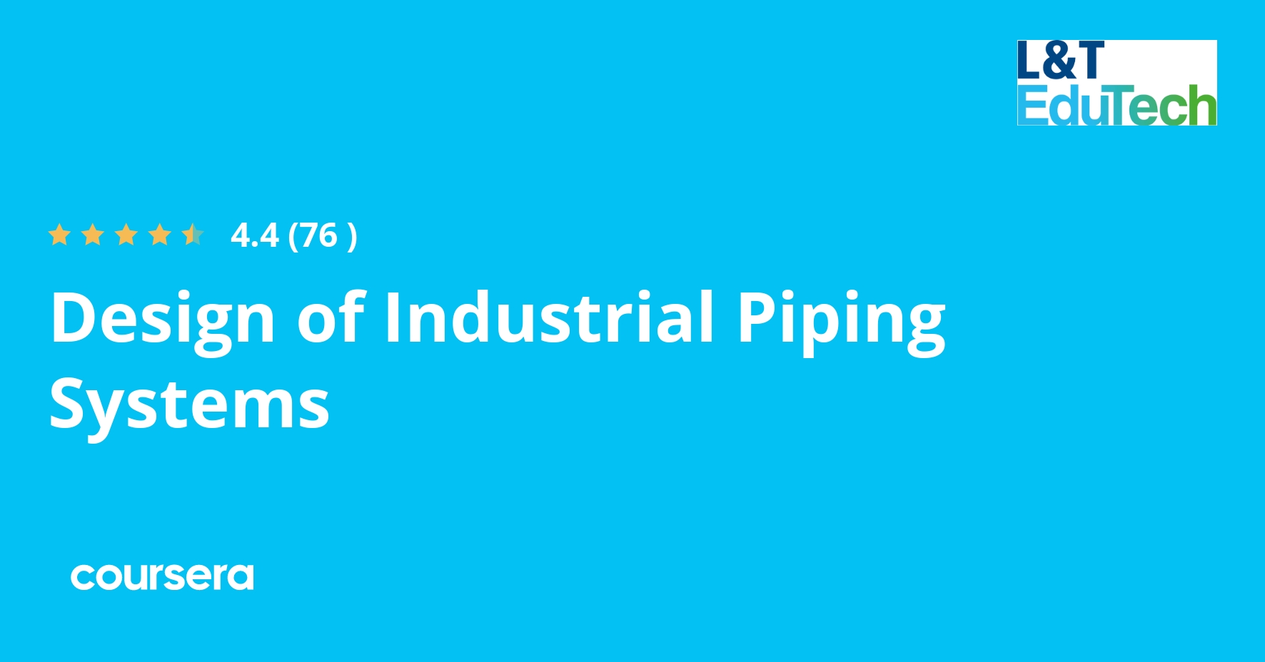 Design of Industrial Piping Systems | Coursera