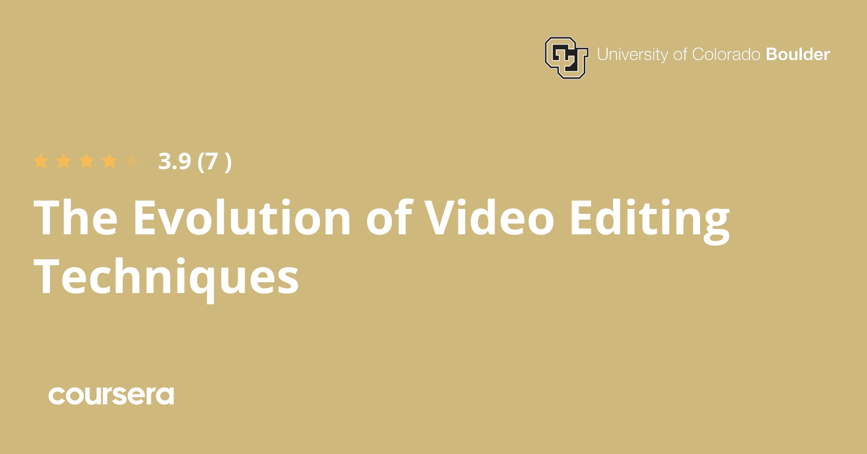 The Evolution of Video Editing Techniques | Coursera