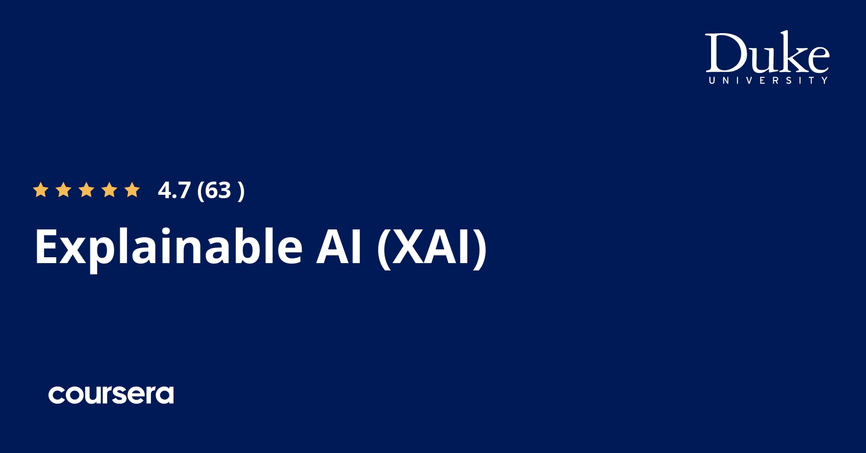 Explainable AI (XAI) | Coursera