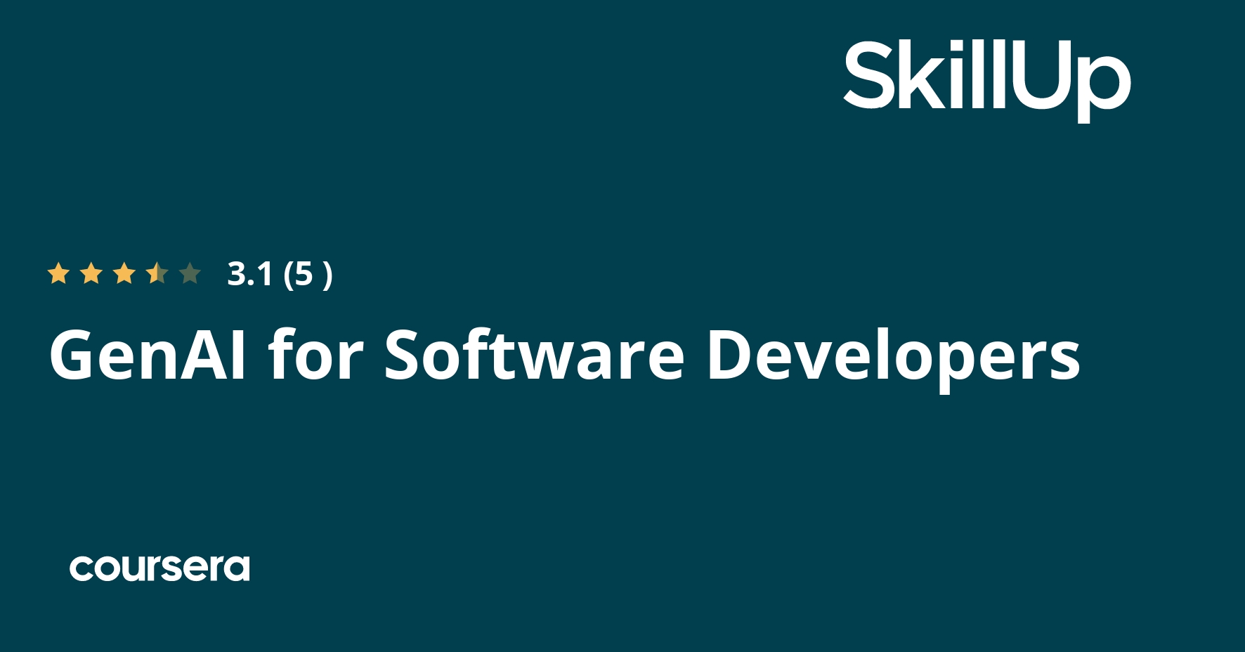 GenAI for Software Developers | Coursera