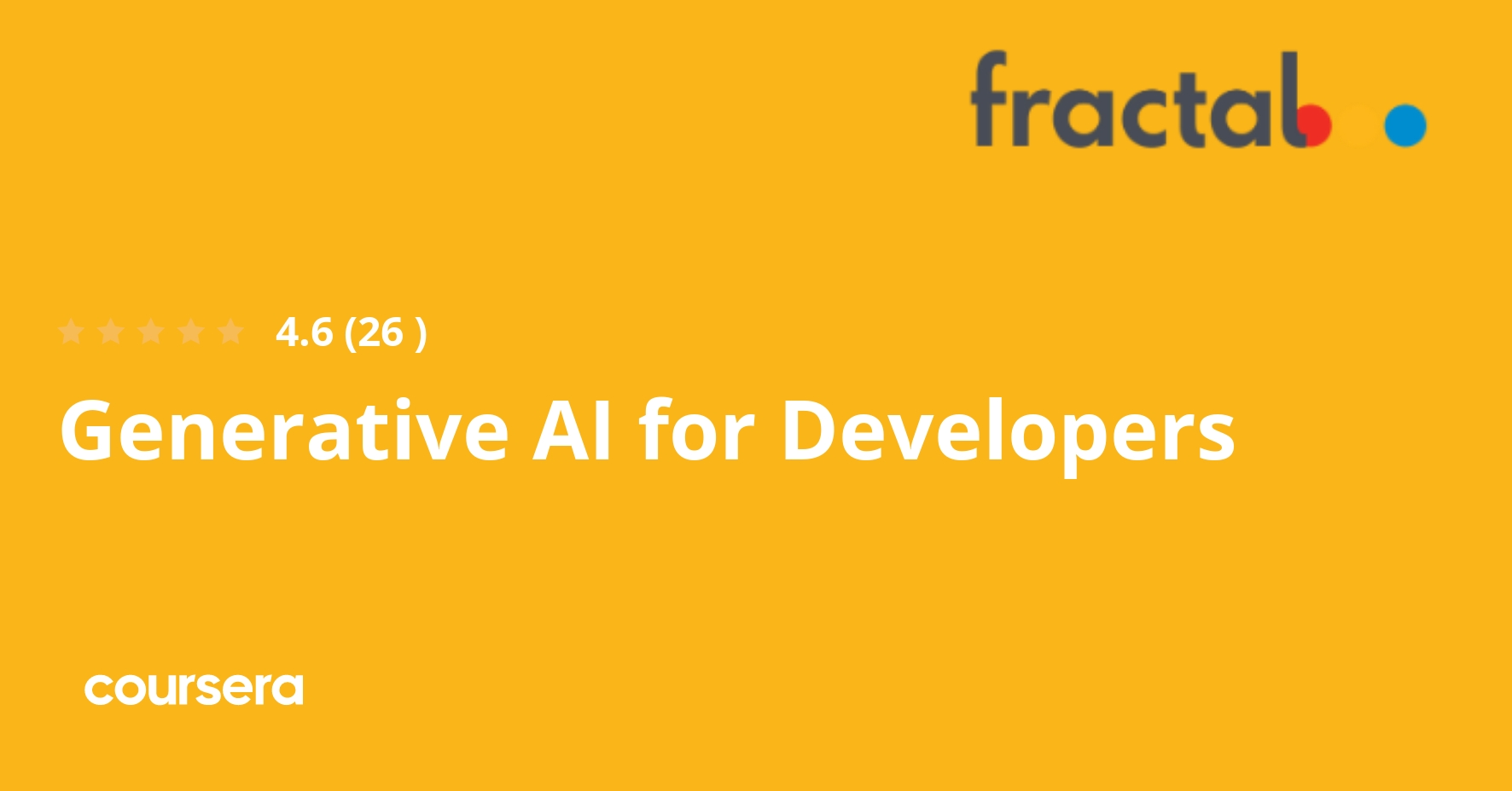 Generative AI for Developers | Coursera