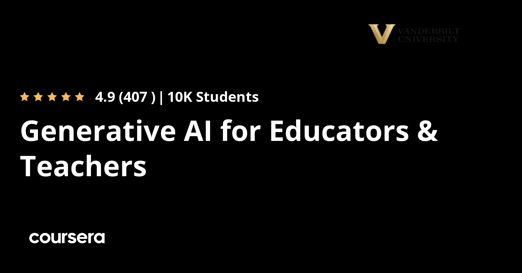 Generative AI for Educators & Teachers | Coursera