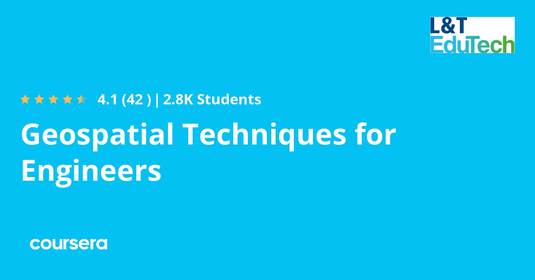 Geospatial Techniques for Engineers | Coursera
