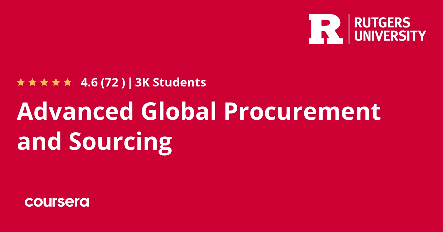 Advanced Global Procurement and Sourcing | Coursera