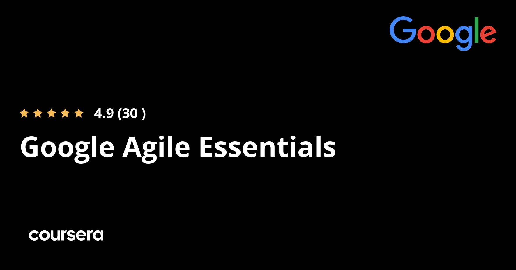 Google Agile Essentials | Coursera