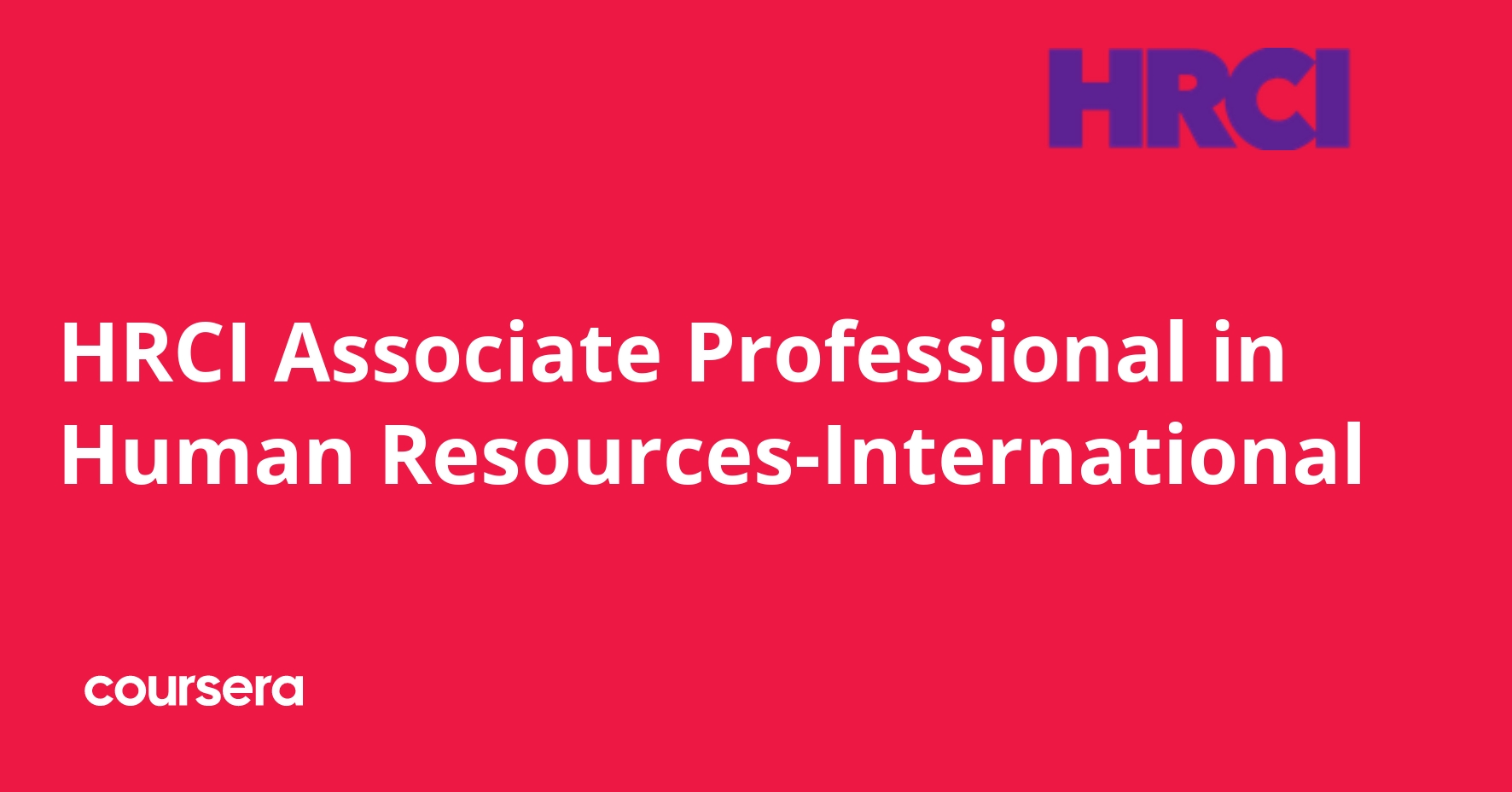 HRCI Associate Professional in Human Resources-International ...