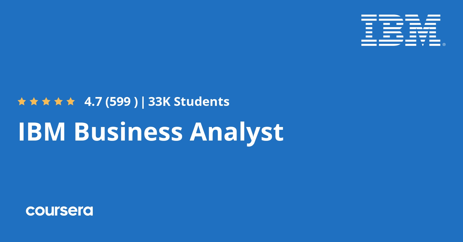 IBM Business Analyst with Excel, SQL & Cognos Analytics Professional Certificate | Coursera