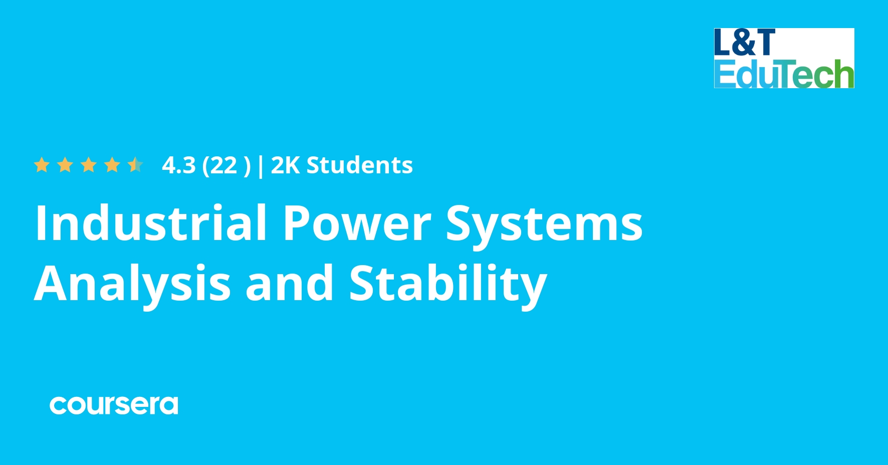 Industrial Power Systems Analysis and Stability | Coursera