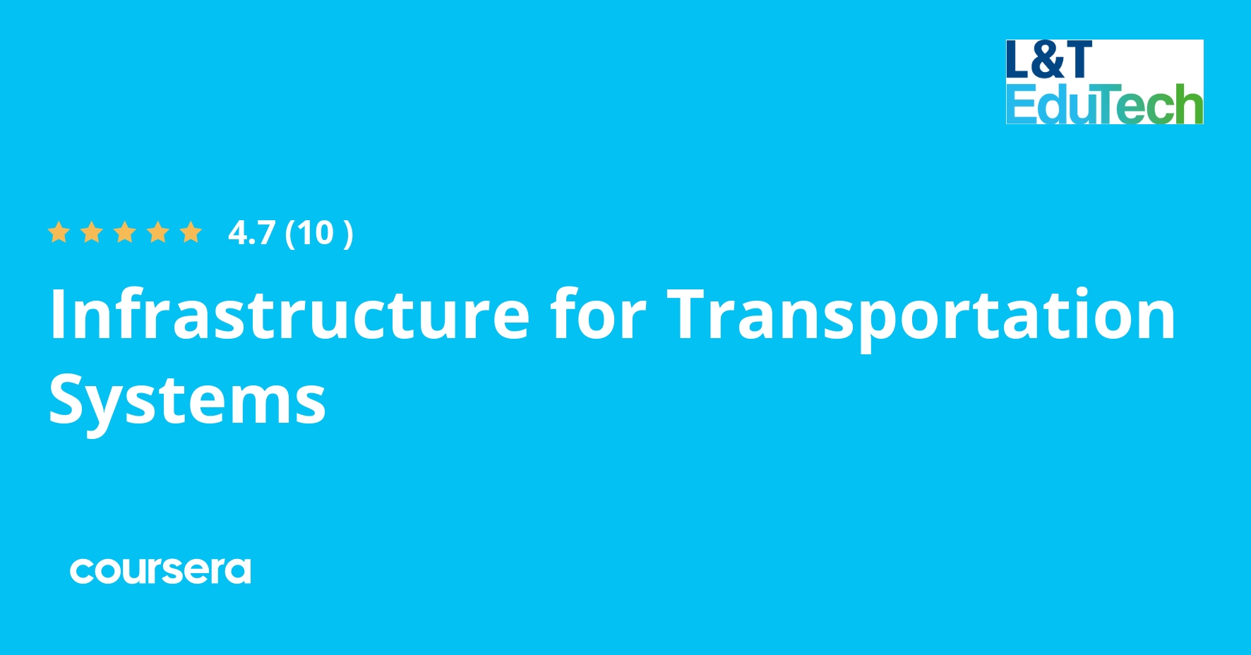 Infrastructure for Transportation Systems | Coursera