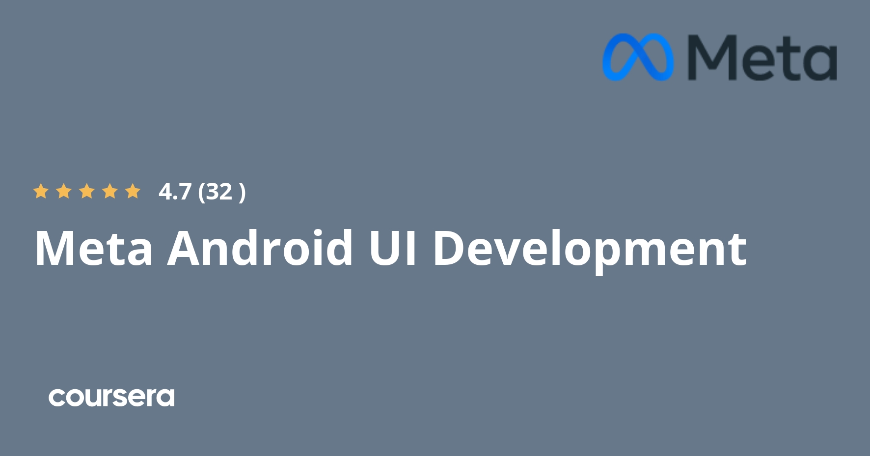 Meta Android UI Development | Coursera