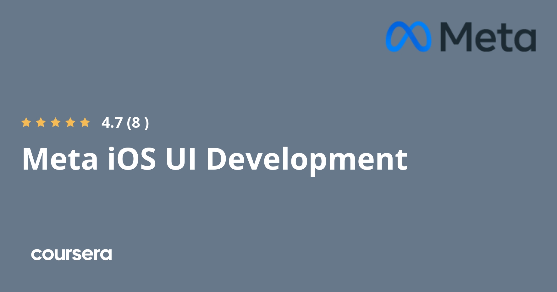 Meta iOS UI Development | Coursera Meta iOS UI Development | Coursera