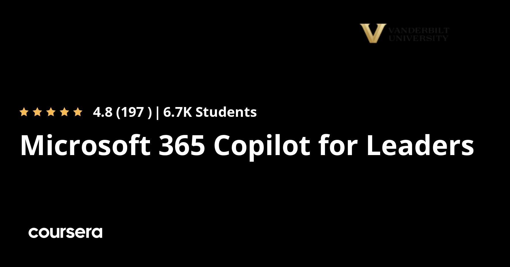 Microsoft 365 Copilot for Leaders | Coursera