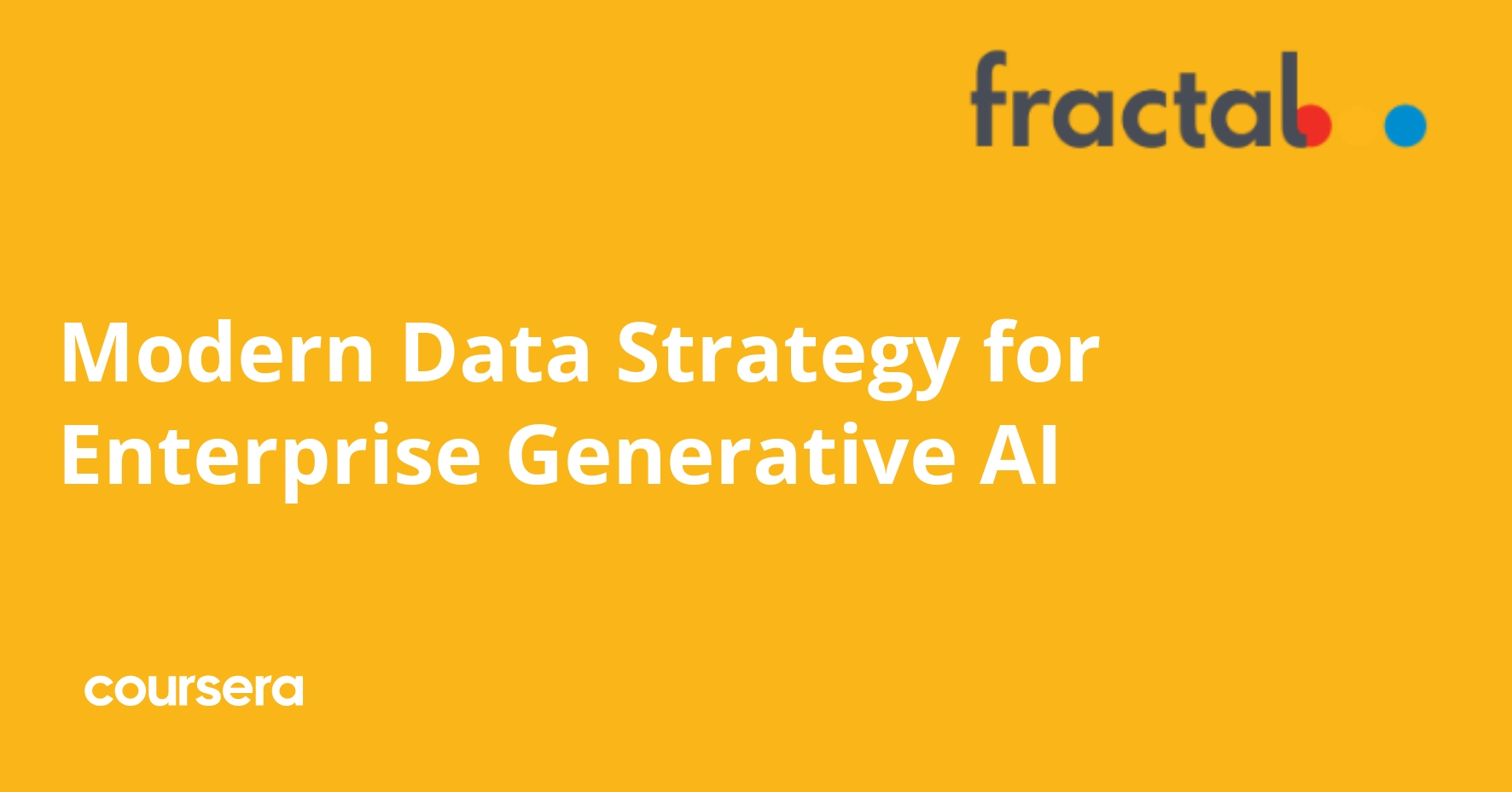 Modern Data Strategy for Enterprise Generative AI | Coursera