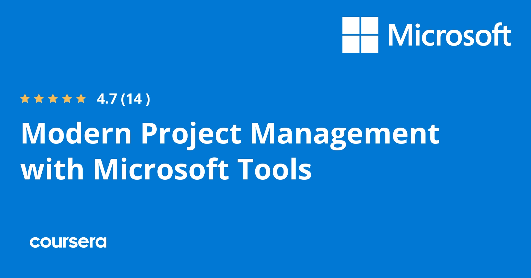 Modern Project Management with Microsoft Tools | Coursera