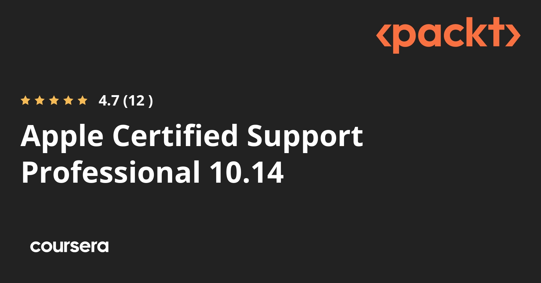 Apple Certified Support Professional 10.14 | Coursera