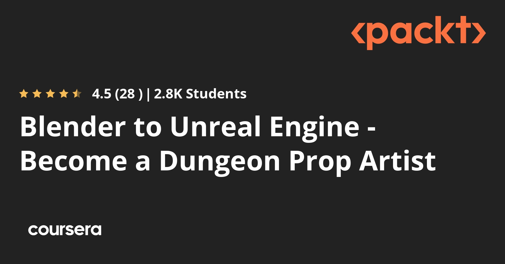 Blender to Unreal Engine - Become a Dungeon Prop Artist | Coursera