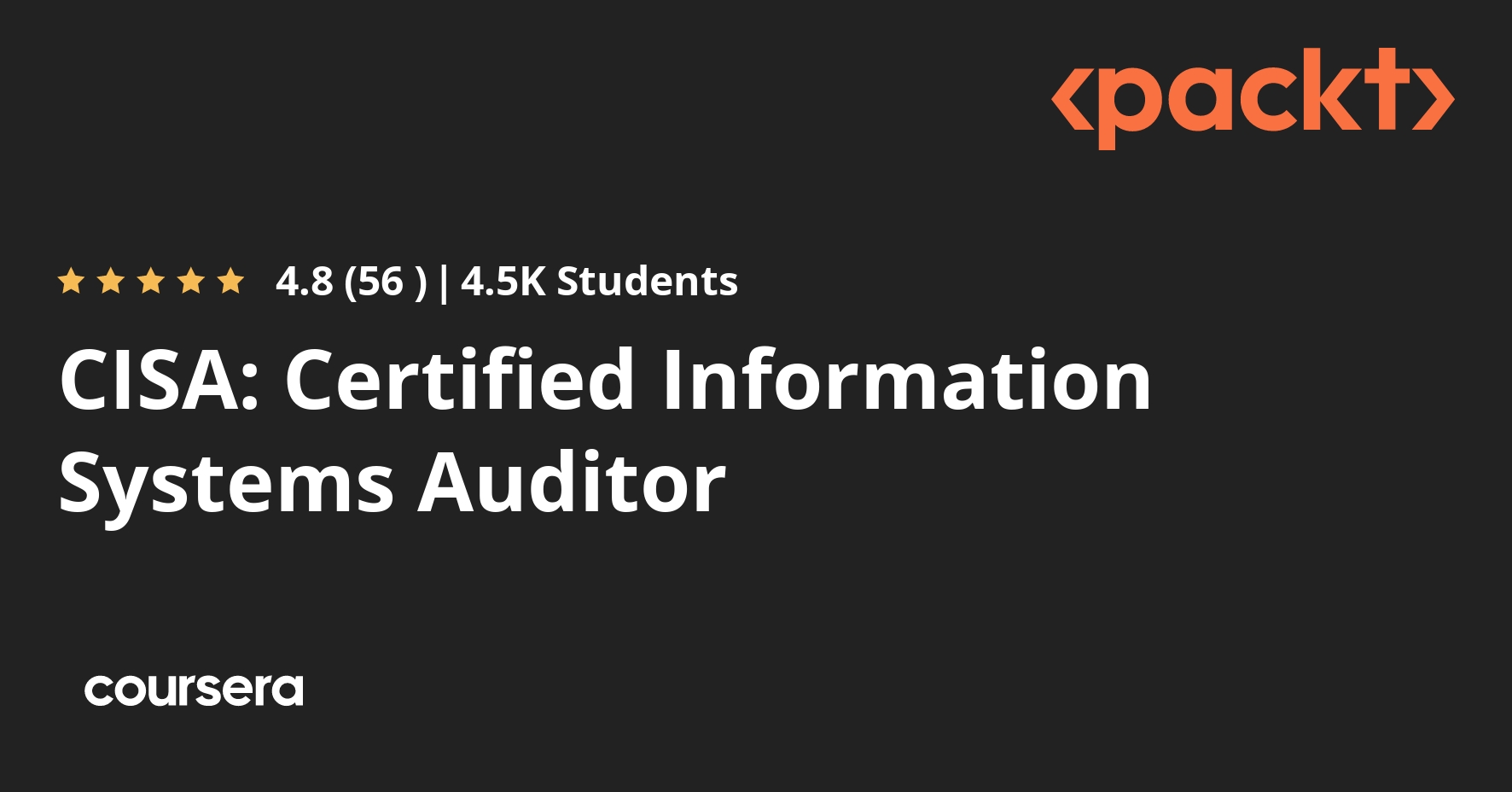CISA: Certified Information Systems Auditor | Coursera