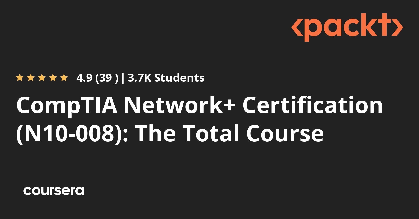 CompTIA Network+ Certification (N10-008): The Total Course | Coursera