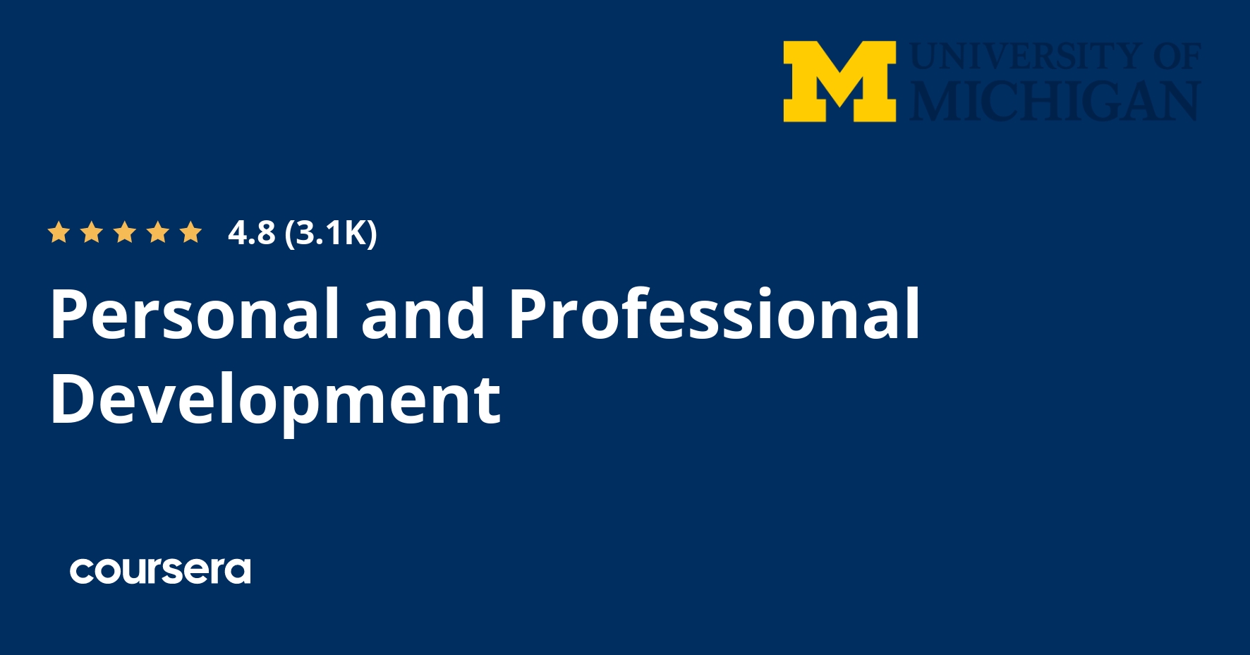 Personal and Professional Development | Coursera