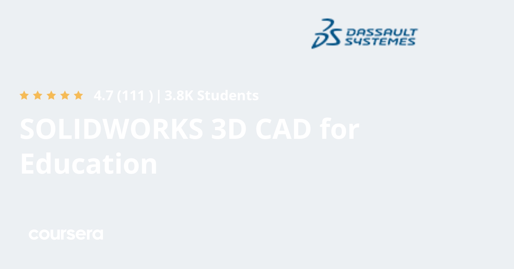 SOLIDWORKS 3D CAD for Education | Coursera