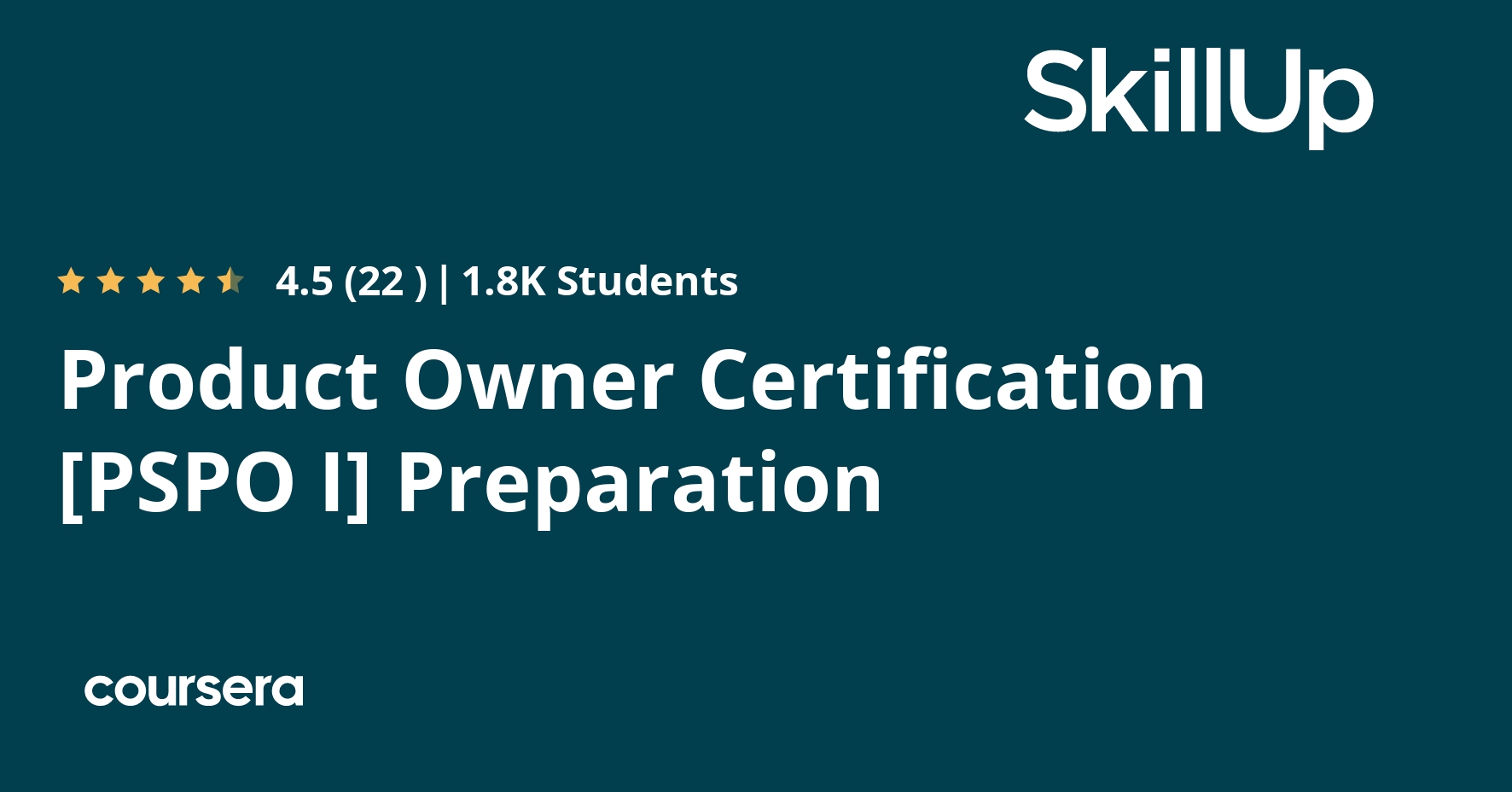 Product Owner Certification [PSPO I] Preparation | Coursera