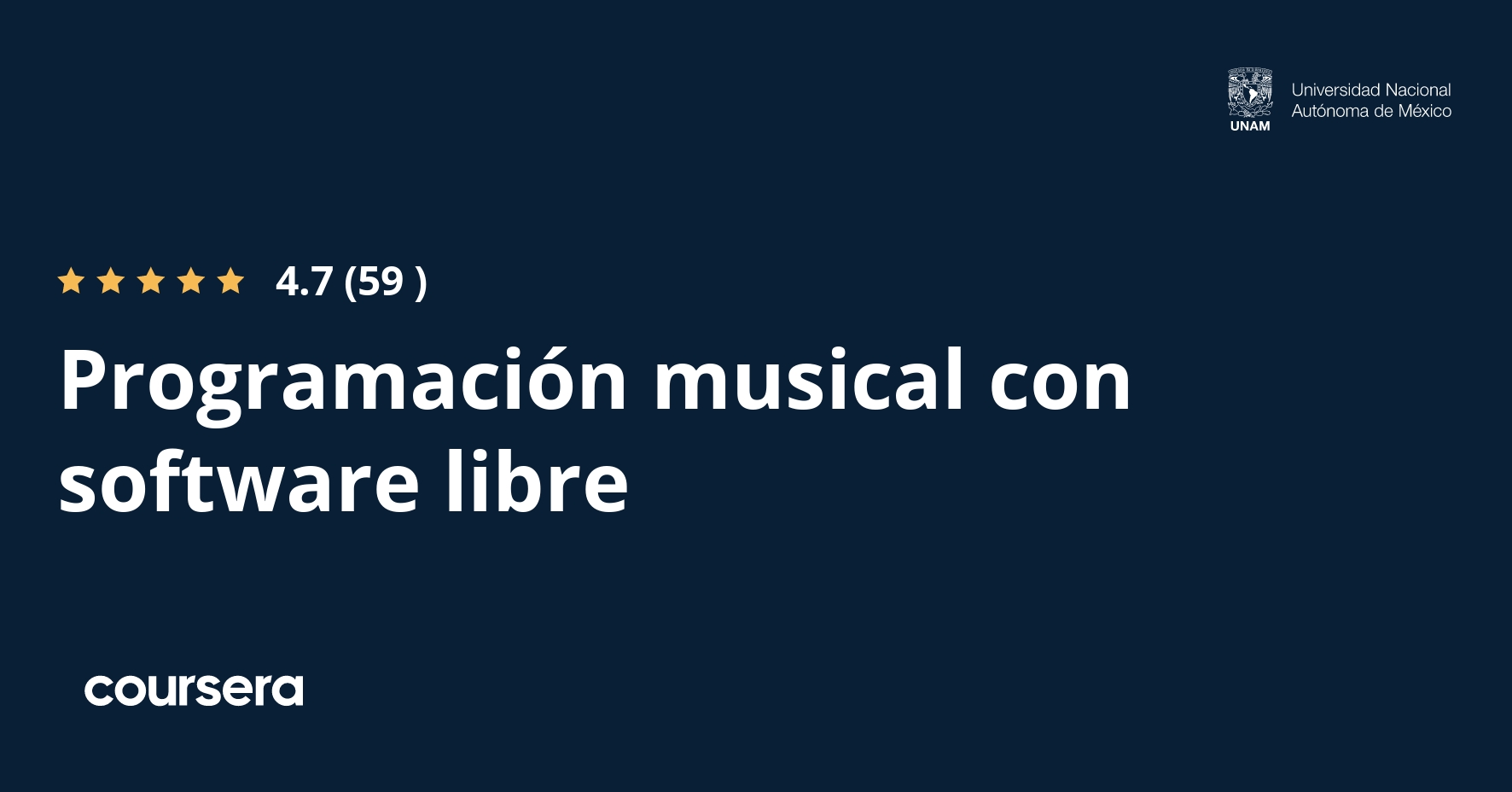Programación musical con software libre | Coursera