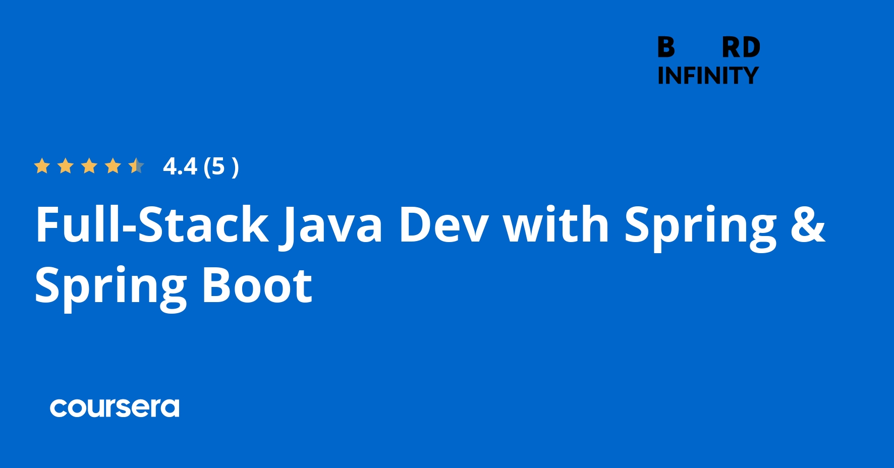 Full-Stack Java Dev with Spring & Spring Boot | Coursera