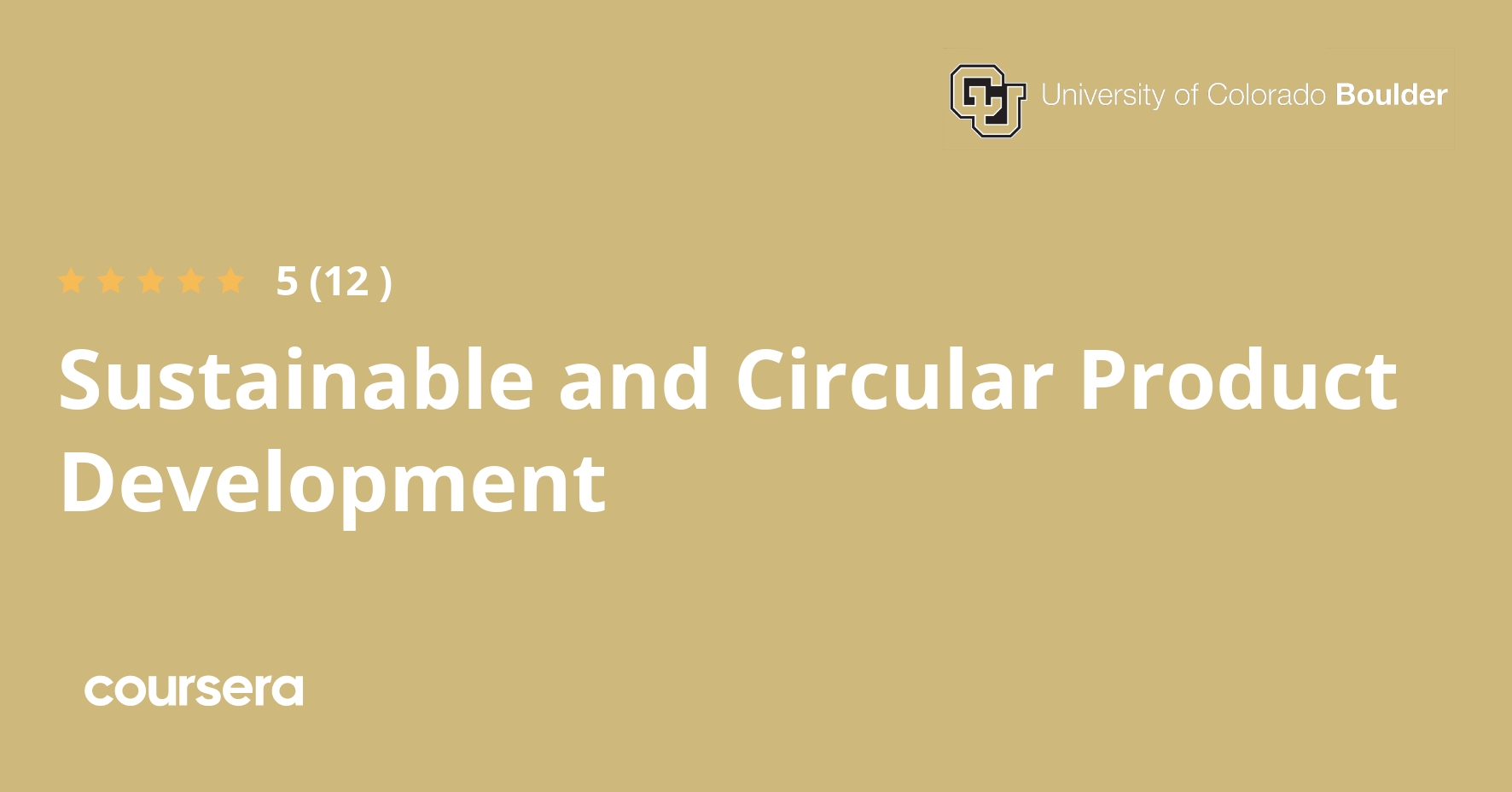 Sustainable and Circular Product Development | Coursera