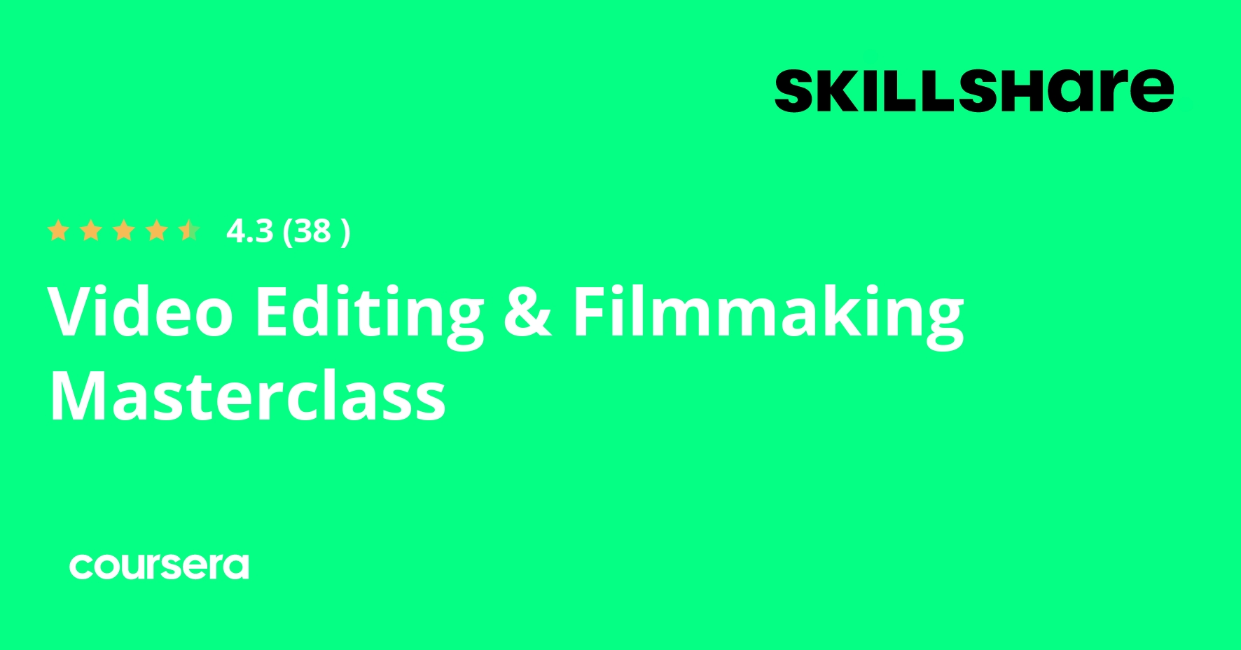 Video Editing & Filmmaking Masterclass | Coursera