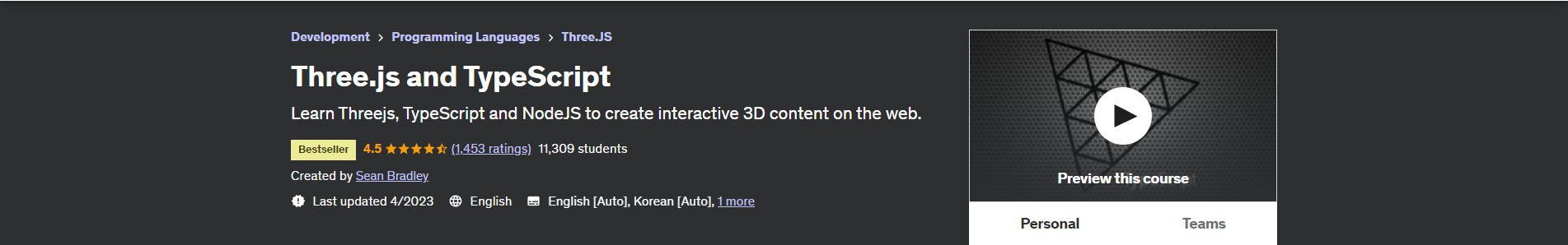 5 Best Three.js Courses For Beginners in 2024