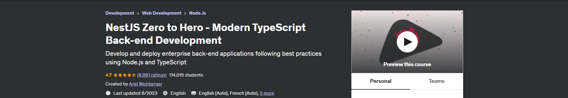 6 Best NestJS Courses For Beginners in 2024