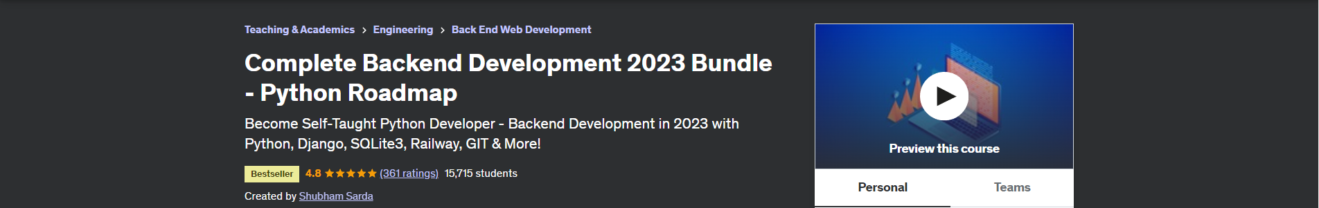 9 Best Back-End Development Courses [2024 Updated]