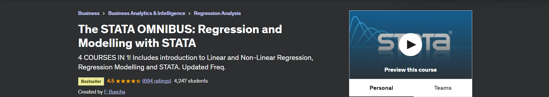 5 Best Stata Courses Online For Beginners in 2024