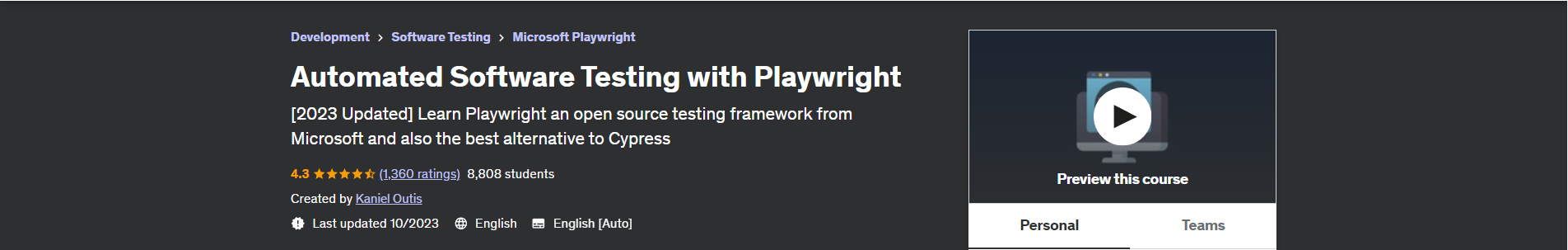 6 Best Playwright Courses For Beginners in 2024