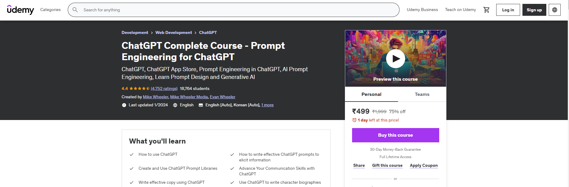 7 Best ChatGPT Courses To Boost Your Knowledge - [APR 2024]