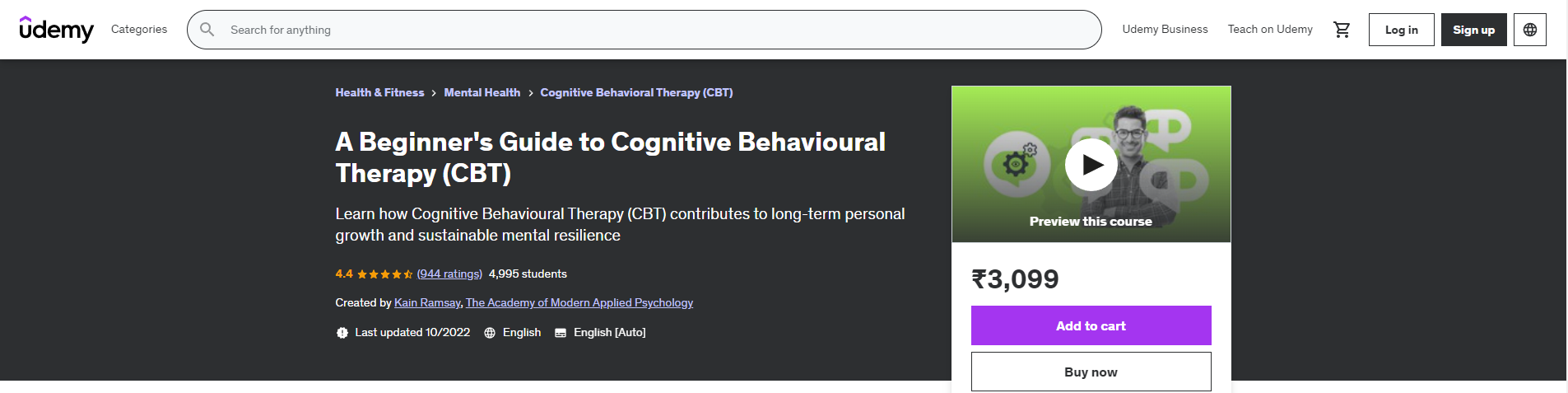 Learn CBT Online in 2024: Top Courses for Therapists & Individuals