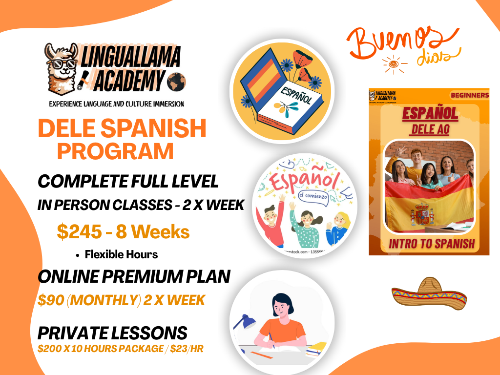 Intro to Spanish (First Steps) | In person | Linguallama Academy