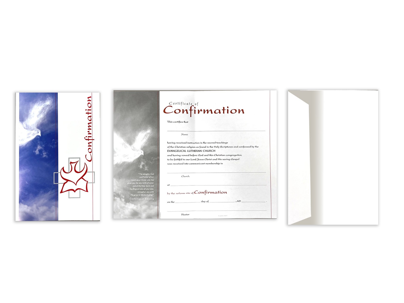 LSB Confirmation Blank Certificates (Pack of 10) - Concordia Publishing ...