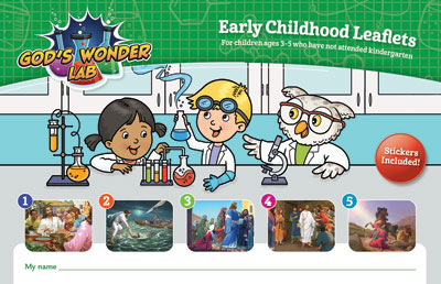 God’s Wonder Lab Early Childhood Leaflets and Stickers - VBS ...