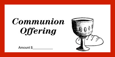 Dollar/Check Size Communion Offering Envelope - Concordia Publishing House