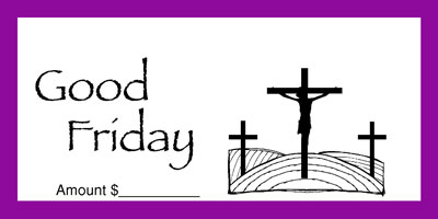 Dollar/Check Size Good Friday Offering Envelope - Concordia Publishing ...