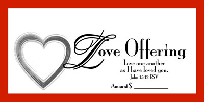 Dollar/Check Size Love Offering Envelope - Concordia Publishing House
