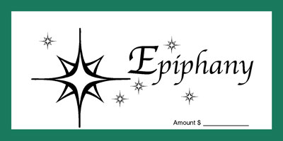 Dollar/Check Size Epiphany Offering Envelope - Concordia Publishing House