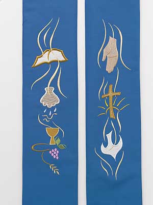 Royal Blue Stole with LSB Symbols - Concordia Publishing House